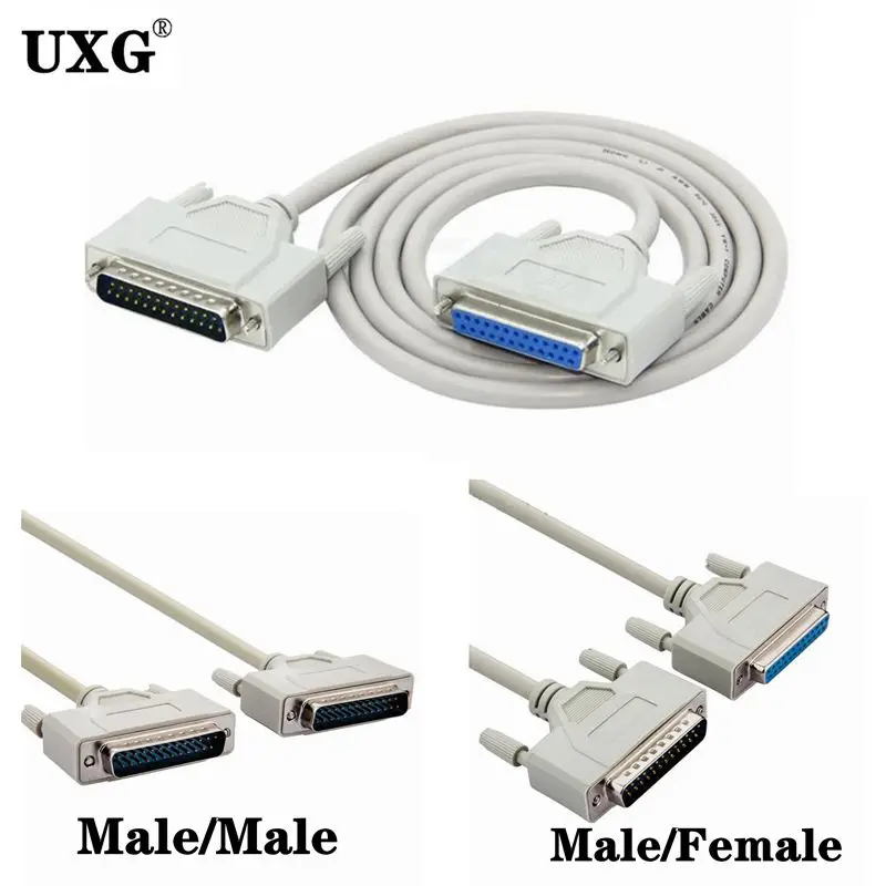 10M-5M-1-5M-Good-Quality-DB25-25Pin-Male-To-Female-M-F-Parallel-LPT ...
