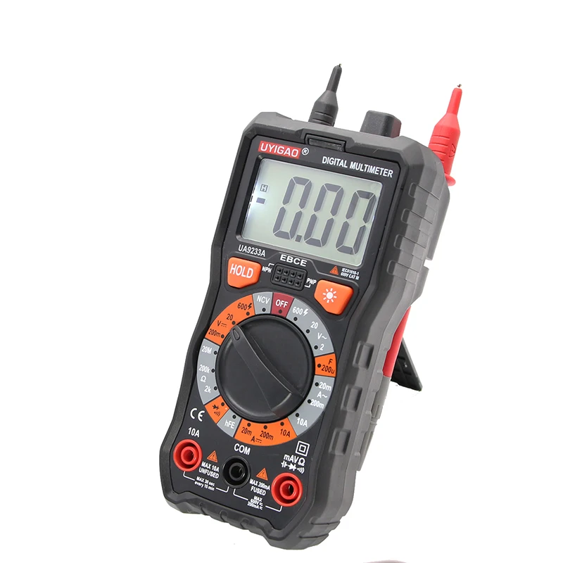 Digital LCD Display Multimeter DC/AC Voltage Current Resistance ...