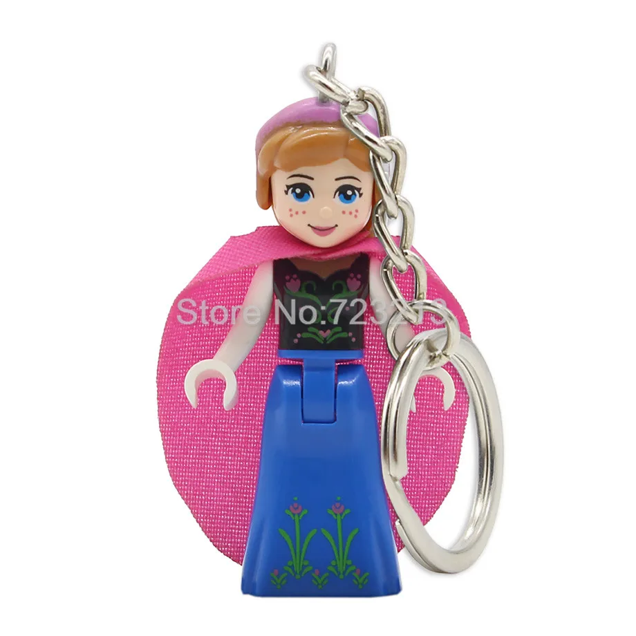 Fairy Tale Princess Girl Keychain Figure Key Ring Belle Beast Mulan ...