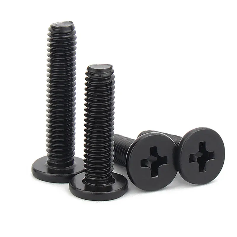 VIS,stainless black-50pcs M2-4mm--10-20-50 pièces vis à tête plate ...