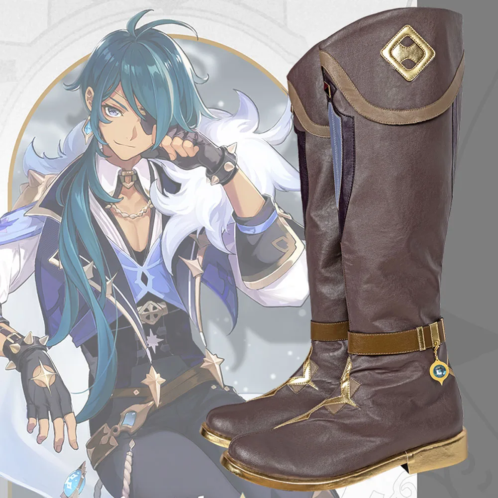Game Genshin Impact Kaeya Uniform Cosplay Costume, Shoes & Wig ...