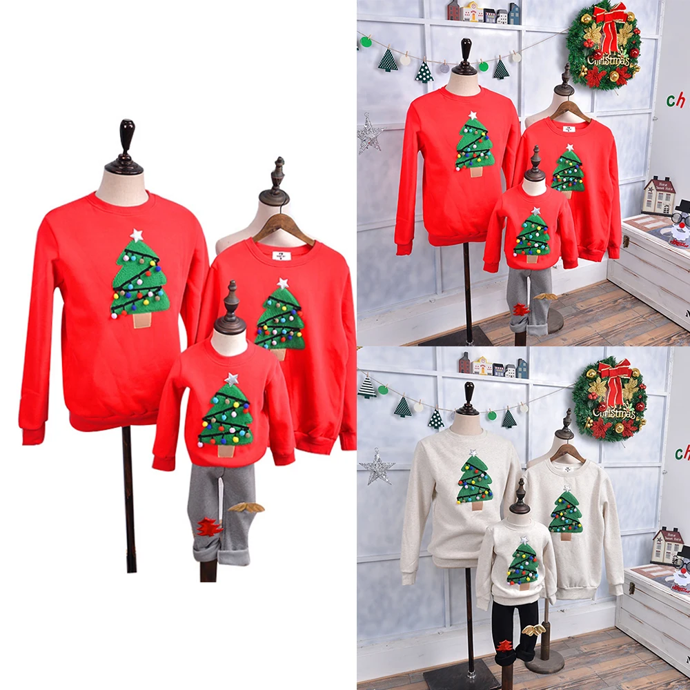 CYSINCOS, одинаковые футболки с рождественской елкой для всей семьи ...