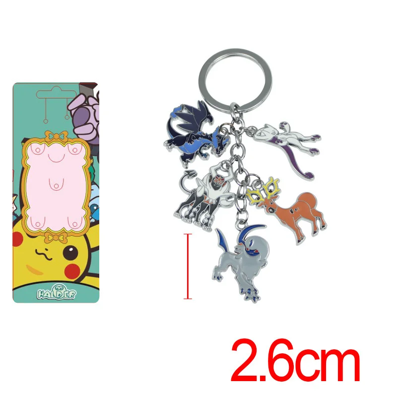 Pokemon keychain Entei Eevee Swablu Piplup Poke Ball Pikachu Ash ...