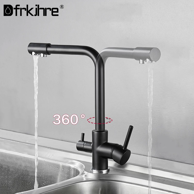 Drinking Filtered Pure Water Kitchen Faucet Dual Handle 360 Rotation ...