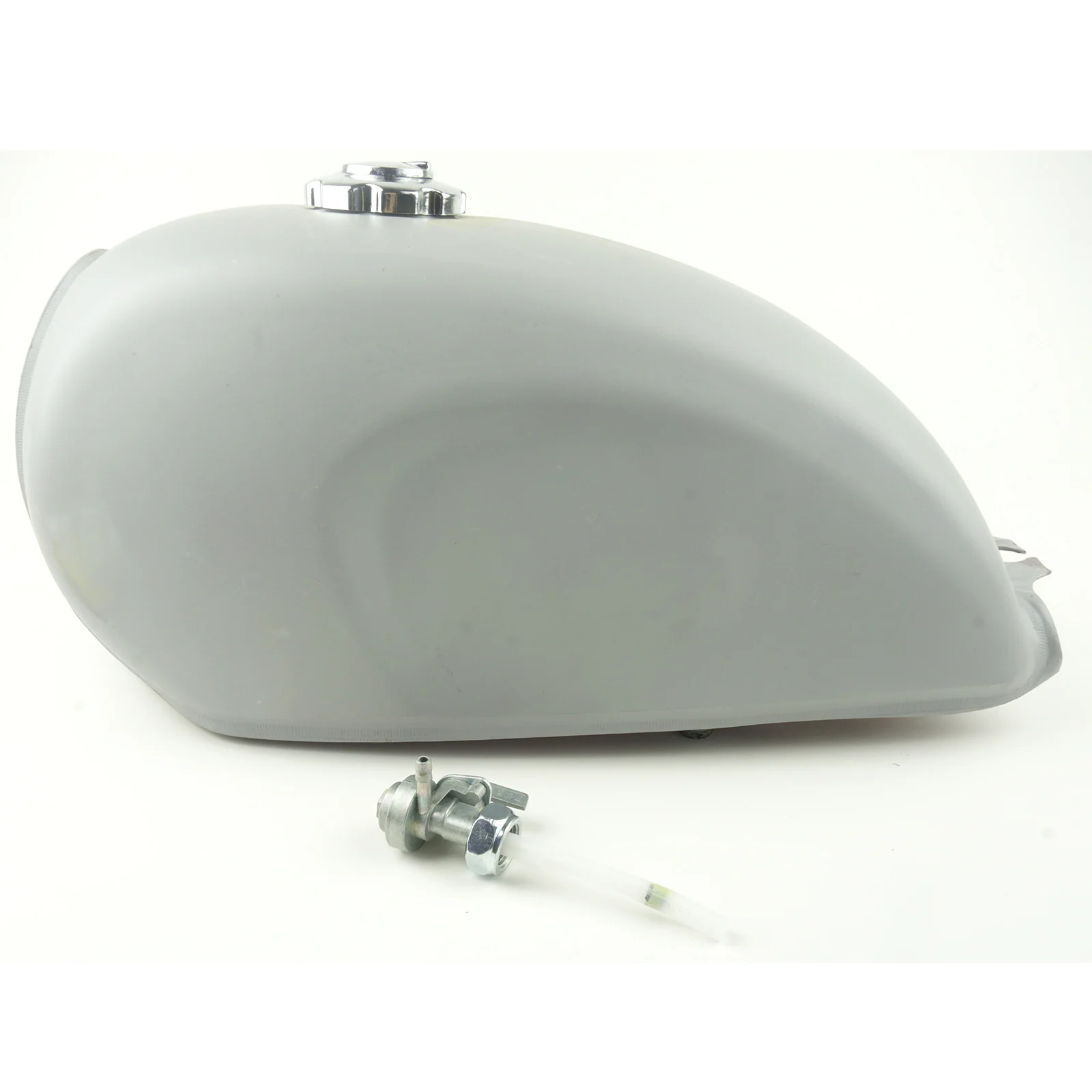 9L Gas Fuel Tank Unpainted Universal Vintage Motorcycle with Thick Iron ...