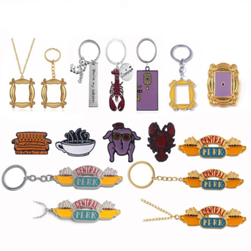 Friends-TV-Photo-Frame-Keychains-Central-Perk-Coffee-Time-Keyring ...