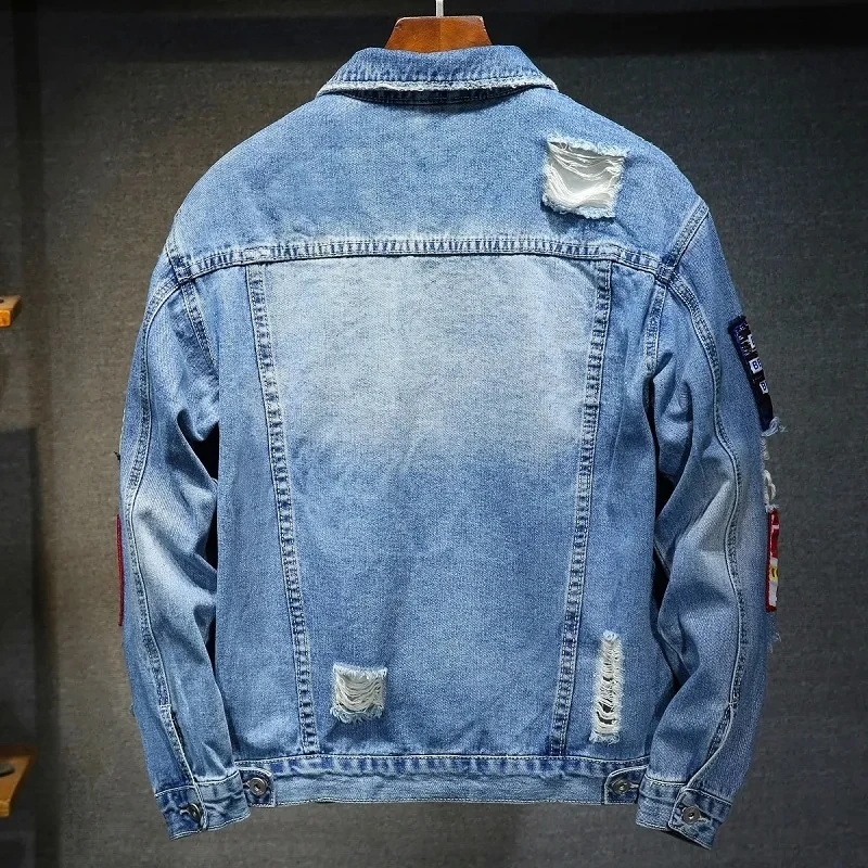 Denim Punk Jacket Mens