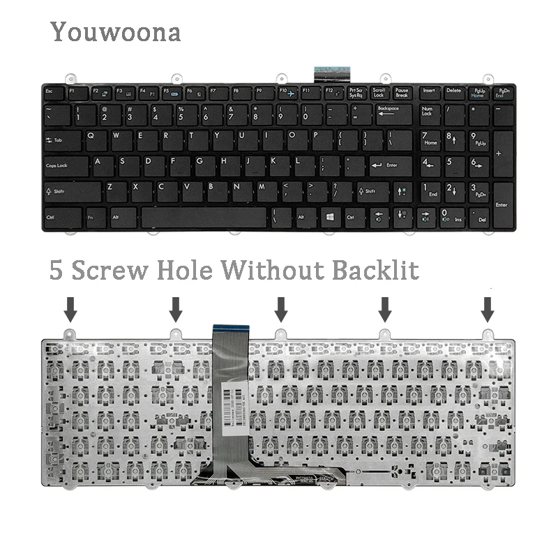 New Laptop Keyboard For MSI MS-1755 MS-1756 MS-175A 1758 1763 1759 GE60 ...