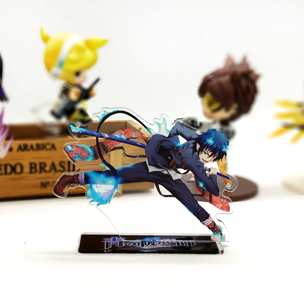 blue exorcist Rin Okumura fight acrylic stand figure model plate holder ...