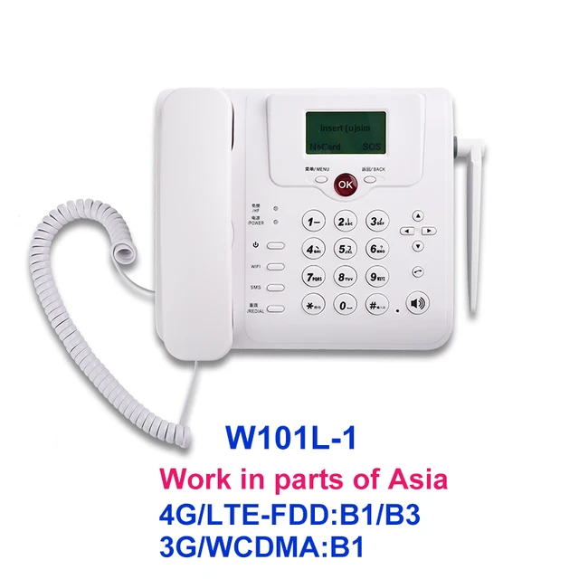 Wifi Router 2G/3G/4G LTE GSM Cordless Fixed Voice Call Desk Telephone ...