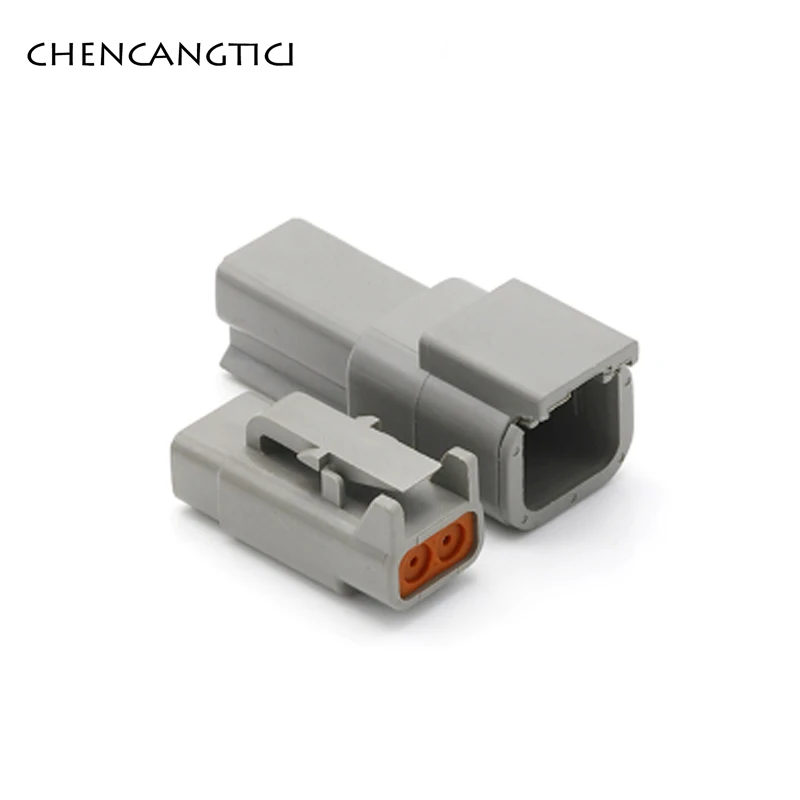 Conector de 2 pines Deutsch DTM, entrada eléctrica a prueba de agua, Sensor de temperatura del ...