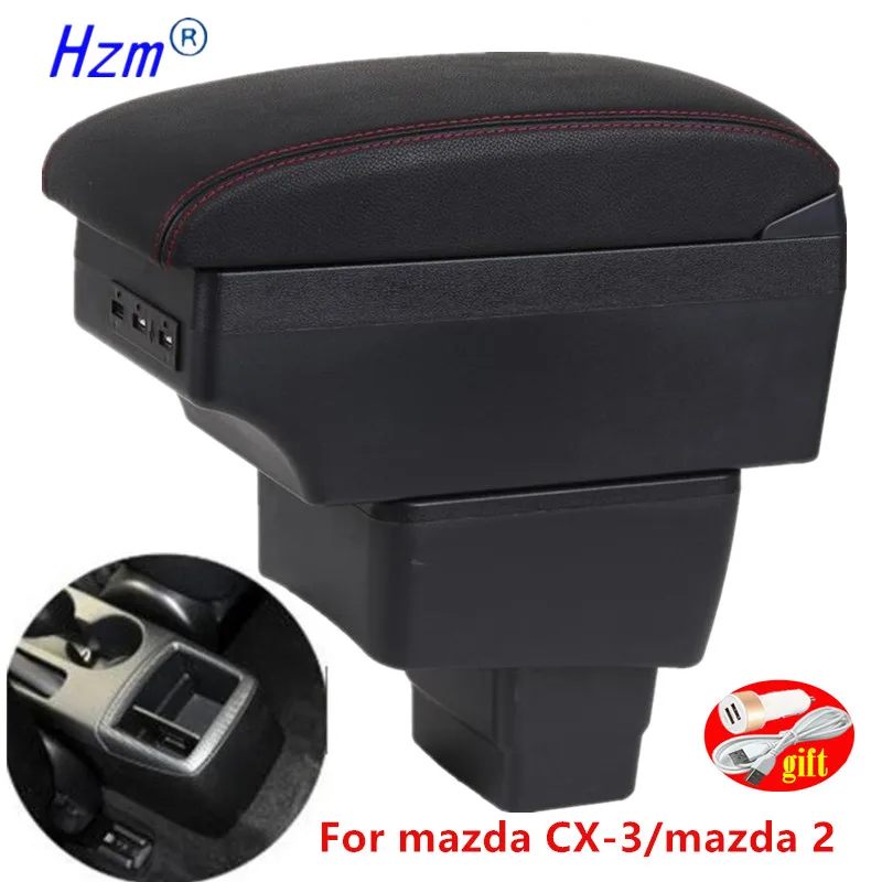 Armrest-Box-for-Mazda-2-CX-3-CX3-2018-2019-2020-Leather-Arm-Rest-Center ...