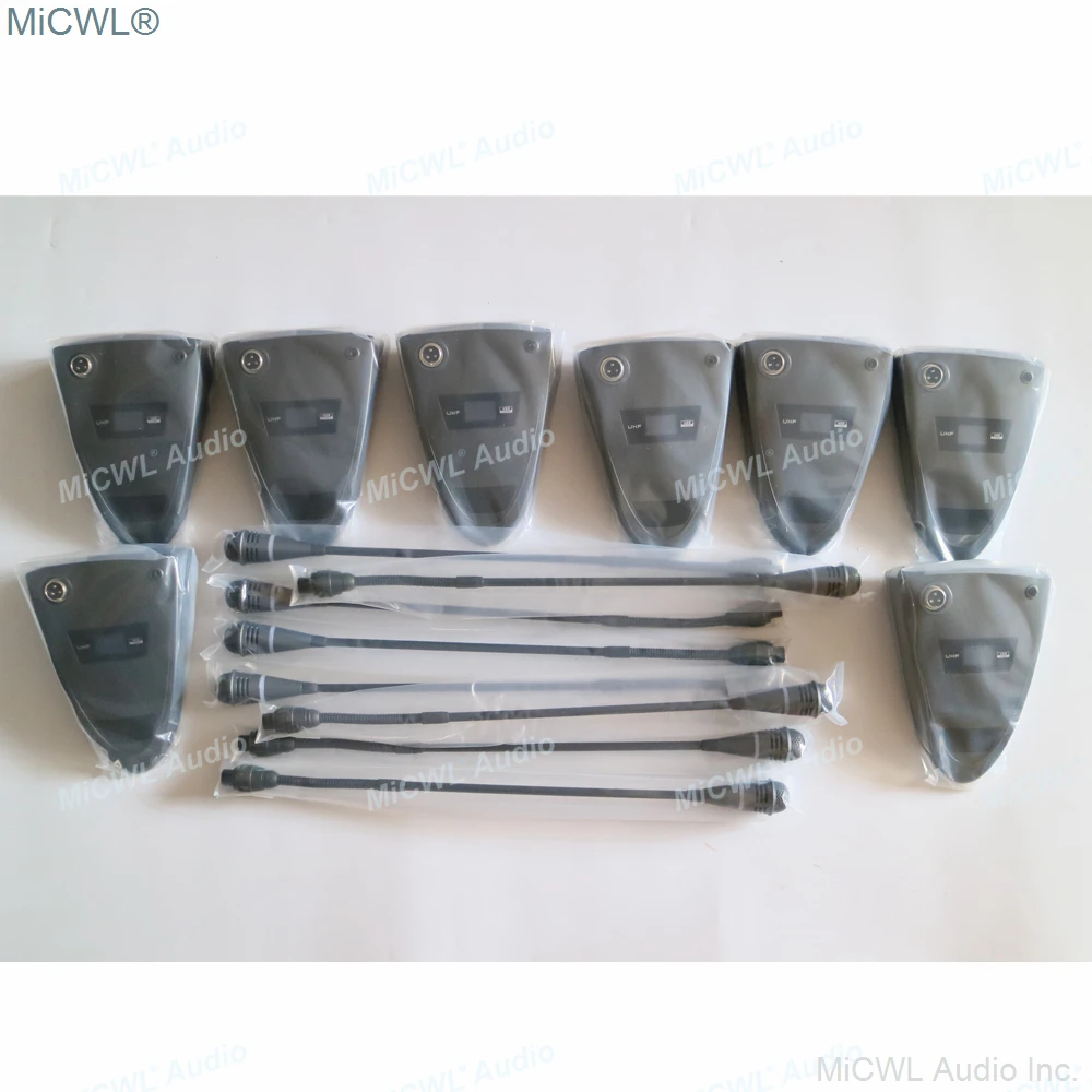 MiCWL Audio 400 Channel Top Conference Wireless Microphone 8 Desktop G