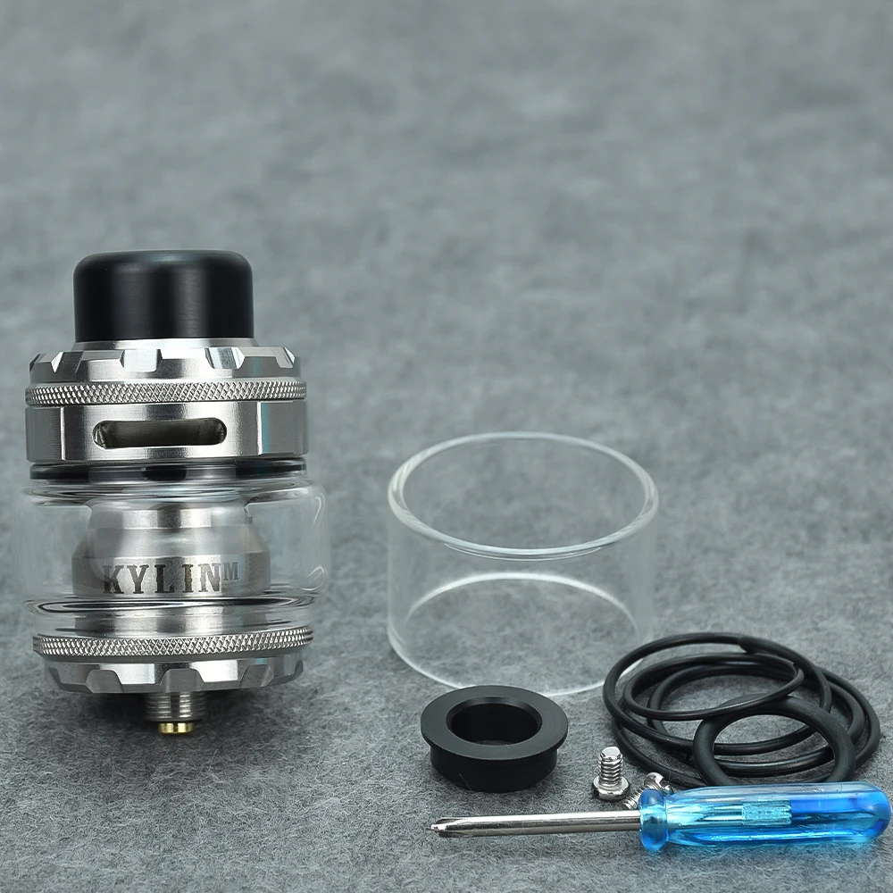 Kylin M Pro Rta 24.2mm Vape Tank 6ml/8ml Top Airflow E-cigarette Atomizer 316 Ss Diy Rebuildable ...
