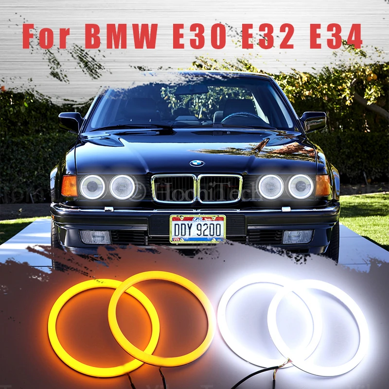 LED SMD 코 튼 라이트 스위치 백 엔젤 아이 헤일로 링 DRL 키트 BMW E30 E32 E34|차 등 부품| - AliExpress
