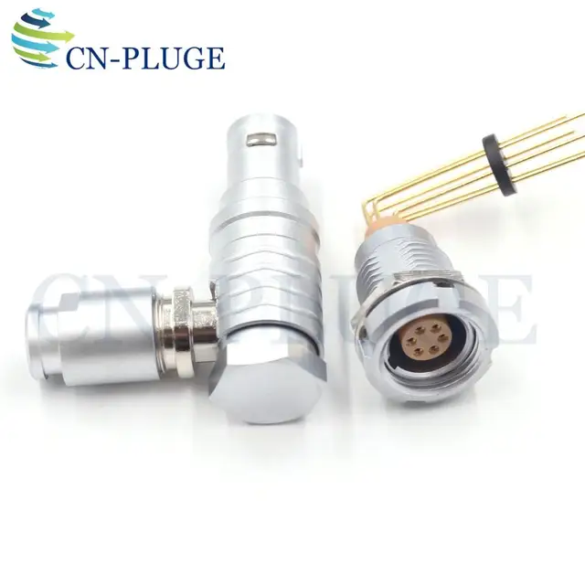 FHG ECG 1B Aviation Wire Connectors M12 Type 6 pin Push Pull Self ...