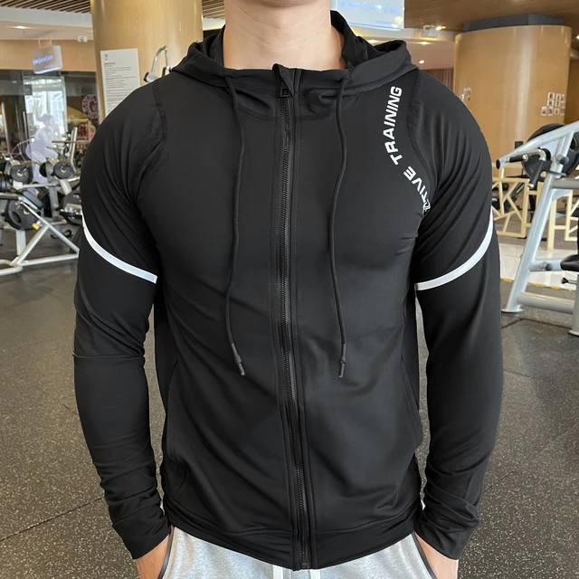 Sports & Fitness Men's Zipper Hoodies - Men's Fitness Apparel, Men's ...