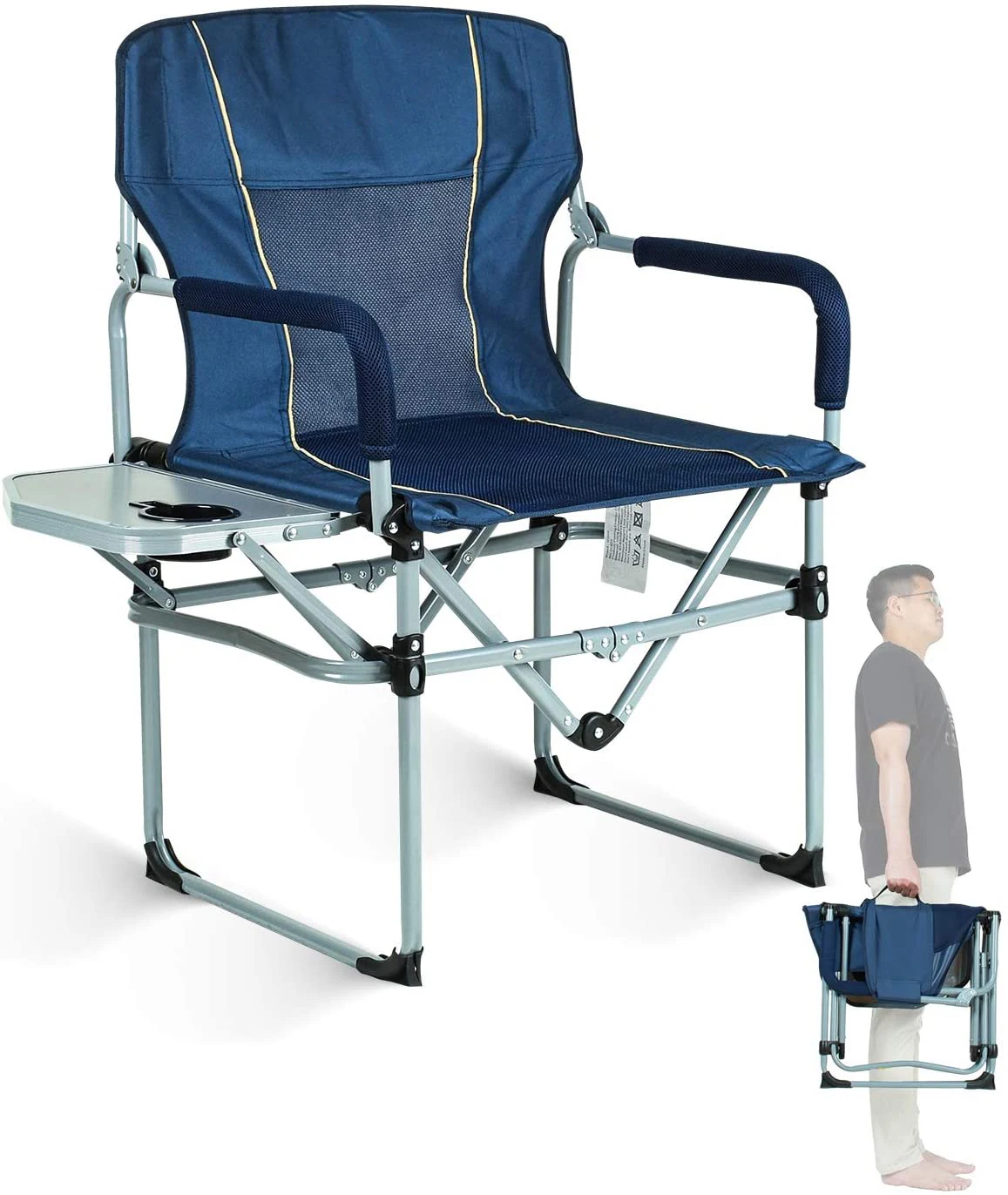 Camping-Director-Folding-Chair-Outdoor-Heavy-Duty-Compact-Vent-Mesh ...