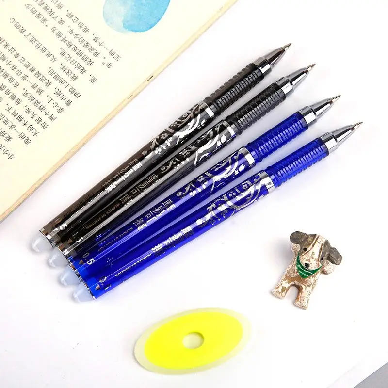 STYLO,6 Black Ink Pen 002--Ensemble de stylos Gel effaçables, tiges ...