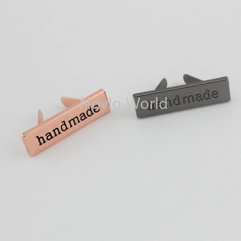 10-50 pieces,4 finish 36X10mm Decorative Handmade Label For Purse ...