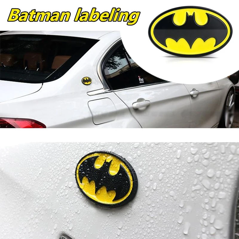 BATMAN Logo Car Emblem Sticker Decal Badge Adhesive Auto, 43% OFF