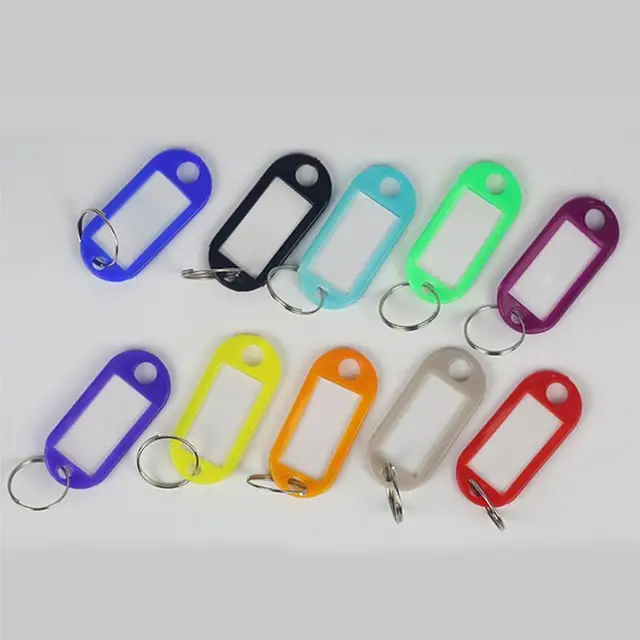 80Pcs Keychains Durable Convenient Practical Key Tags With Ring for ...