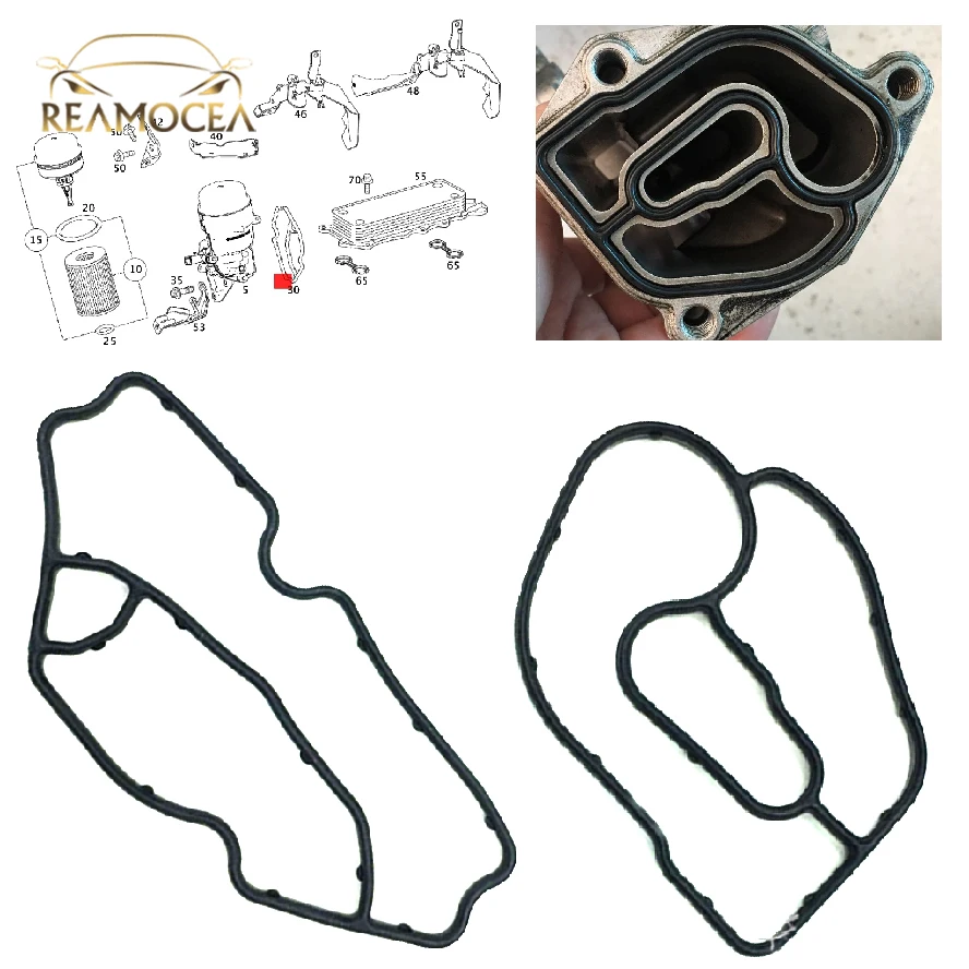 Reamocea-2x-New-Black-Rubber-Oil-Filter-Housing-Gasket-6421840080 ...