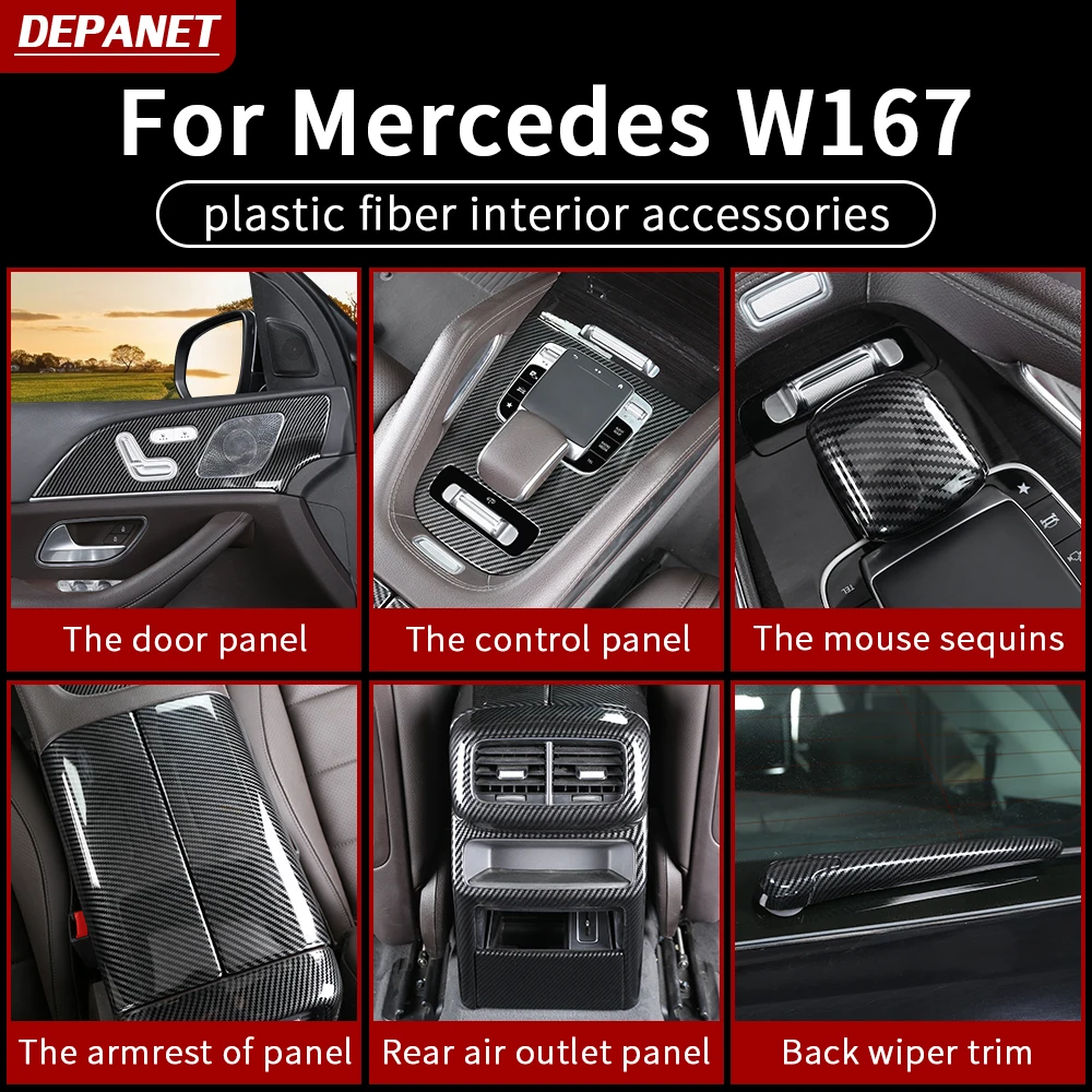 Plastic Fiber Interior Trim For Mercedes Gle W167 V167 Coupe Cover ...
