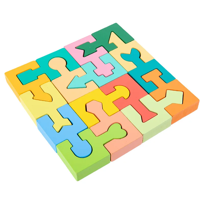 Montessori 3D formes géométriques correspondance Puzzles jouets jeu de ...