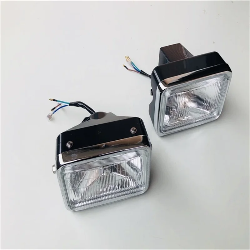 Motorcycle Headlamps Assembly Floodlight Rectangle Headlight For Honda ...