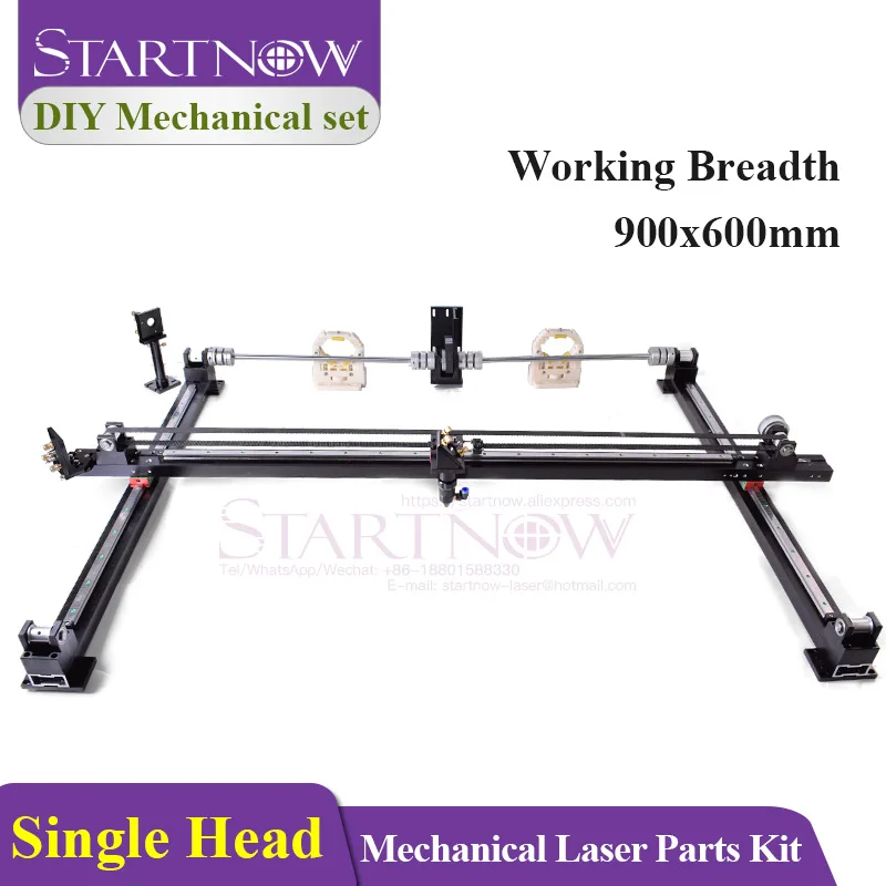 Startnow-DIY-CO2-Laser-Metal-Parts-900mmx600mm-Outer-Sliding-Rails-Kits ...
