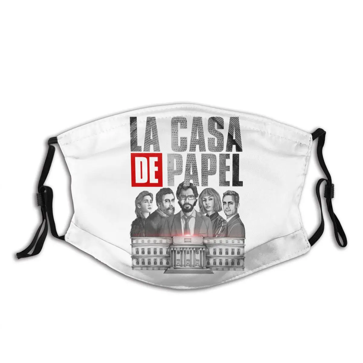 Bella Ciao Unisex Mouth Face Mask Pattern La Casa De Papel Money Heist ...