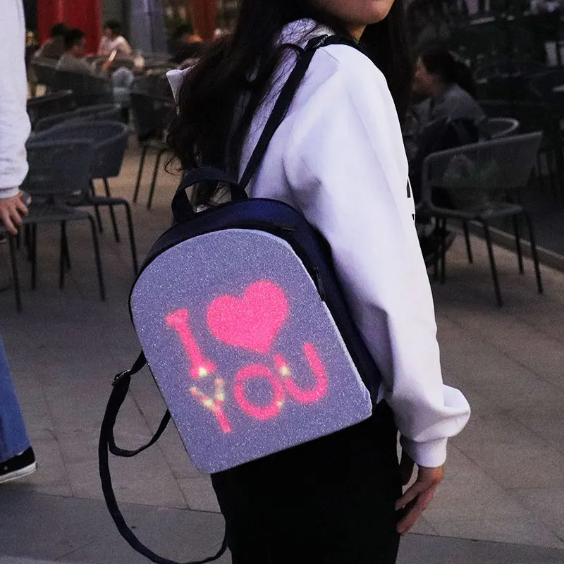 Edison LED Backpack Women’s Backpack City Elf LED Display Screen ...