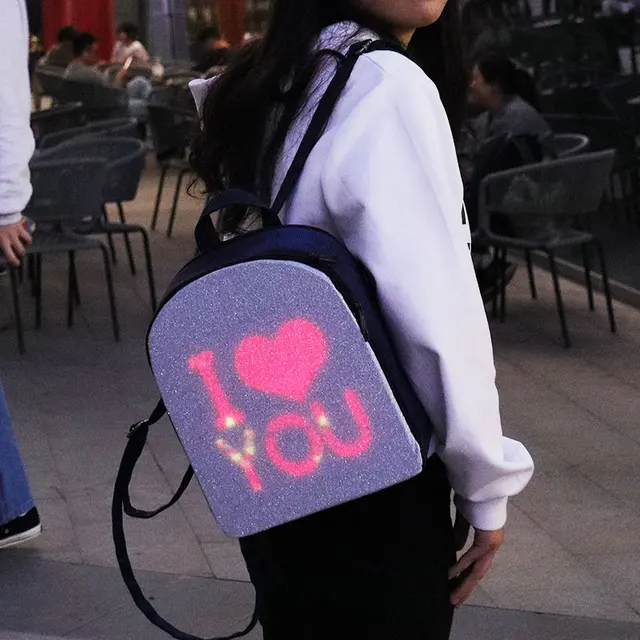 Edison LED Backpack Women’s Backpack City Elf LED Display Screen ...