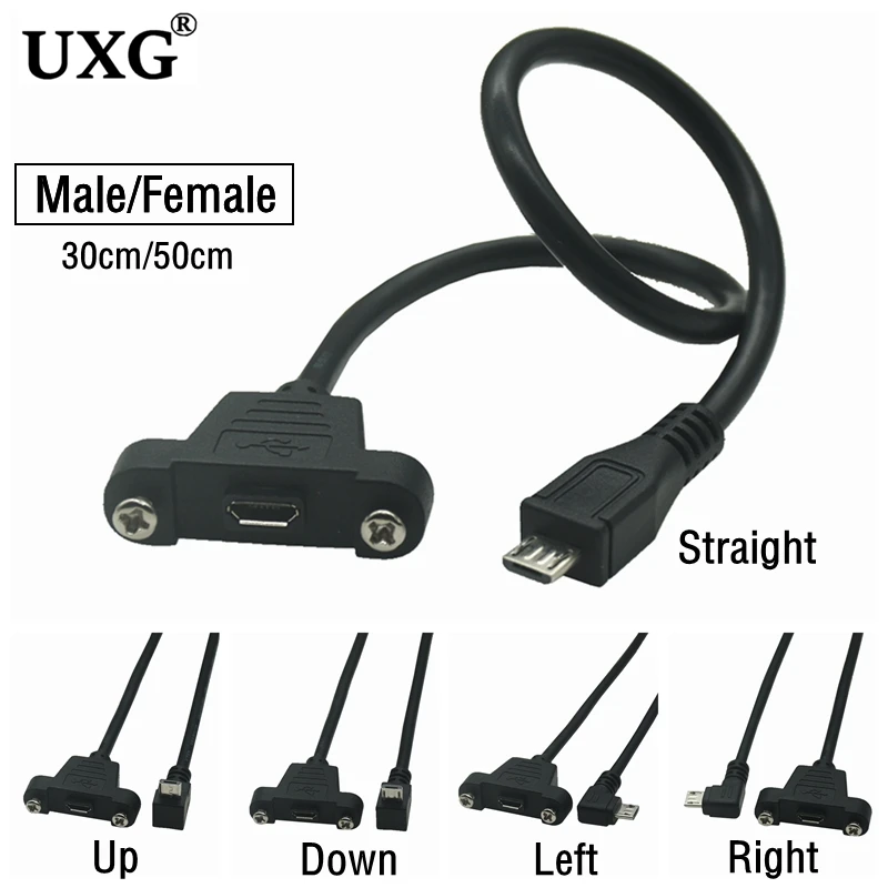 Micro USB 5pin Micro USB USB 2.0 Male Connector To Micro USB 2.0 Female ...