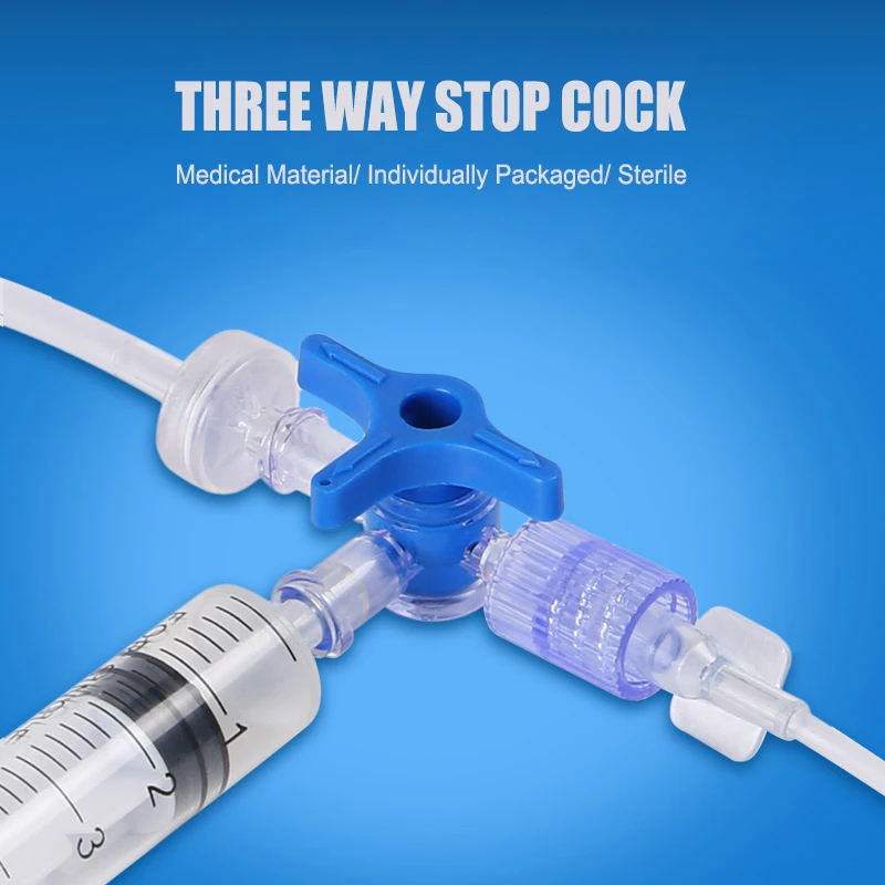 พลาสติกสาม Way หยุด Cock สำหรับ Clinical Hospital Luer ล็อค3 Way ...