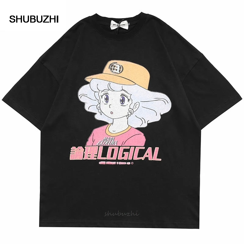 Men-Hip-Hop-T-Shirt-Streetwear-Japanese-Cartoon-Girl-Tshirt-Harajuku ...