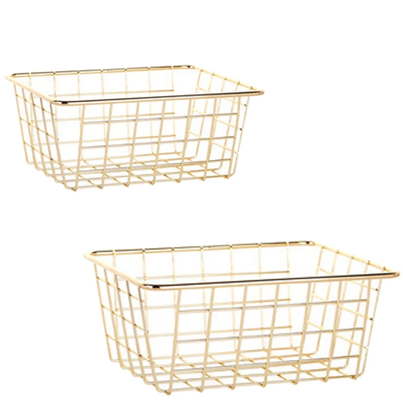 Gold Bathroom Storage Baskets – Rispa