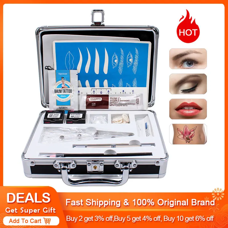 Biomaser 1 Set Practical Pigments 3D Microblading Kits Eyebrow Tattoo ...