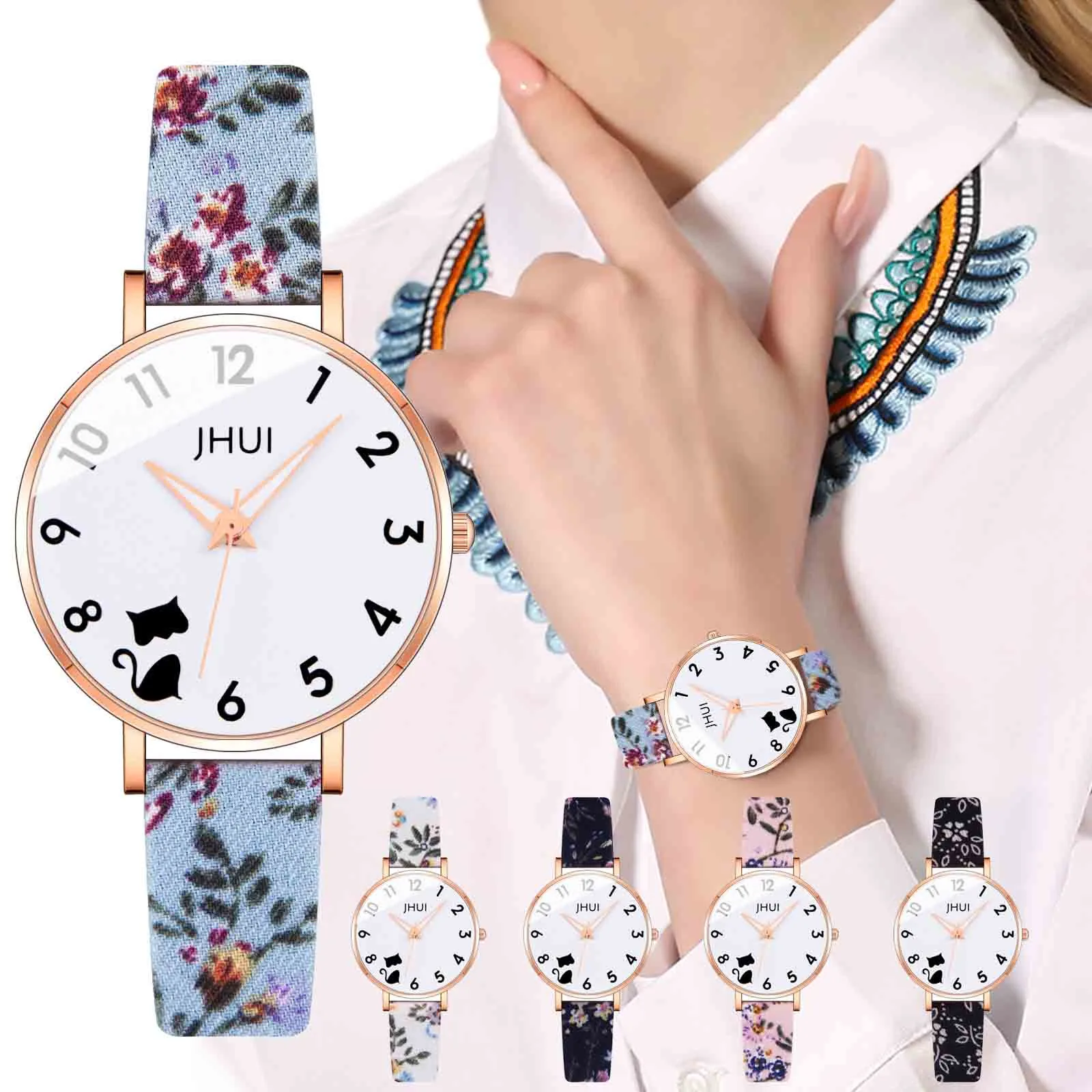 Ladies Belt Watch Analog Arabic Digital Quartz Luxury Temperament Watch ...