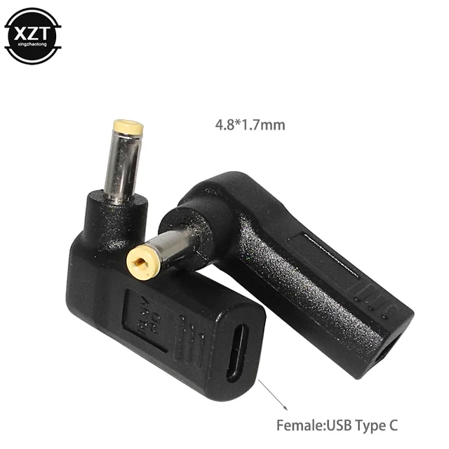 Laptop Power Adapter Connector Dc Plug USB Type C Female to Universal ...