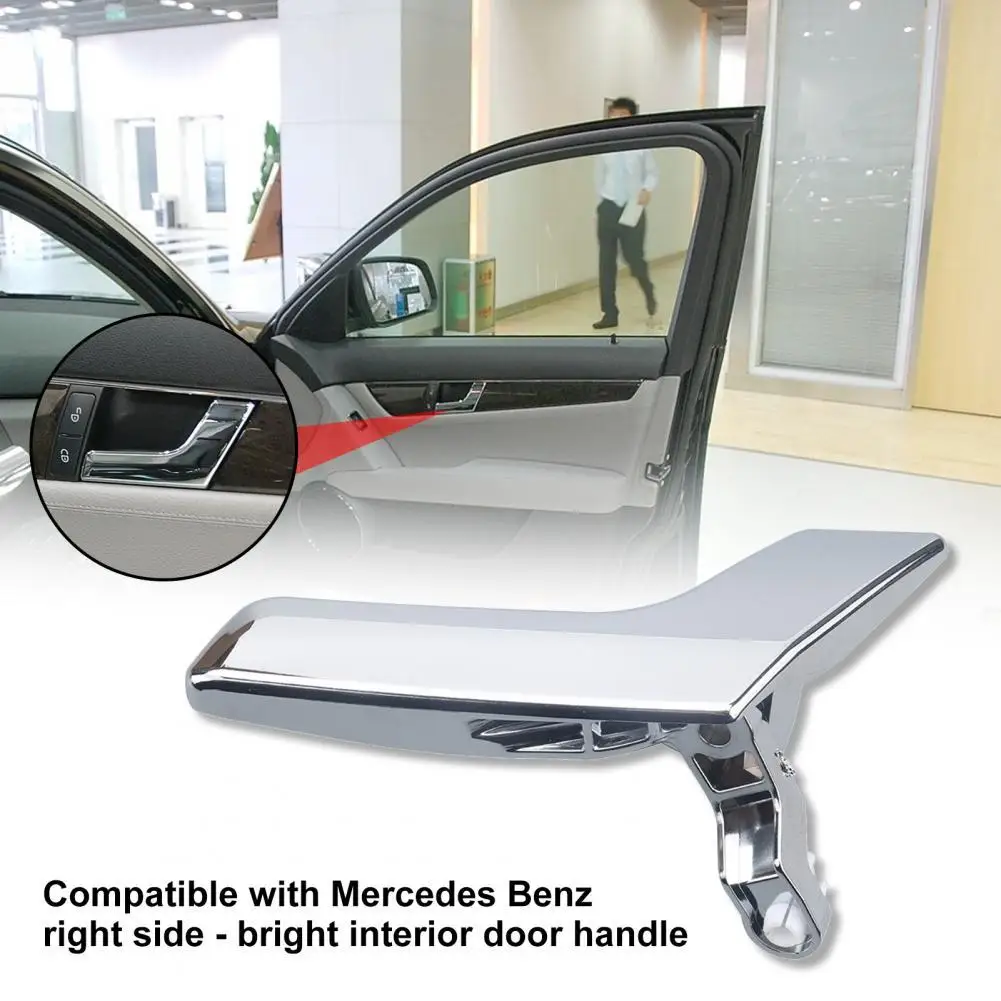 ABS 실용적인 우측 자동차 내부 도어 풀 핸들 2047202663 2047202271 실버 컬러 도어 핸들 키트 교체|내부 문 ...