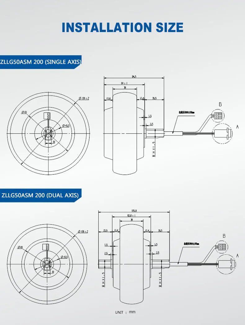 Buy New 5 Inch Built-in Encoder Robot Agv Small Wheel Hub Servo Motor ...