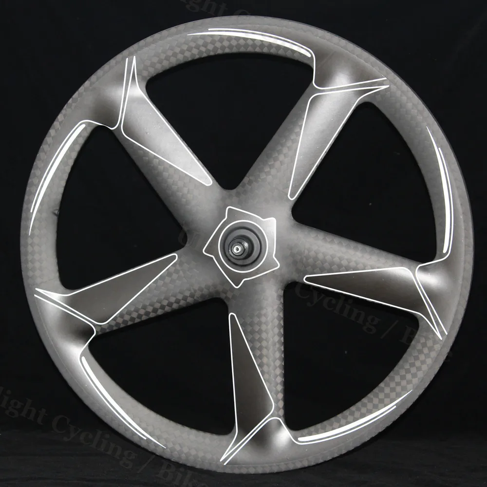 Five-Spoke-Wheels-Carbon-700C-Clincher-tubular-Track-road-Bike-Full-for ...