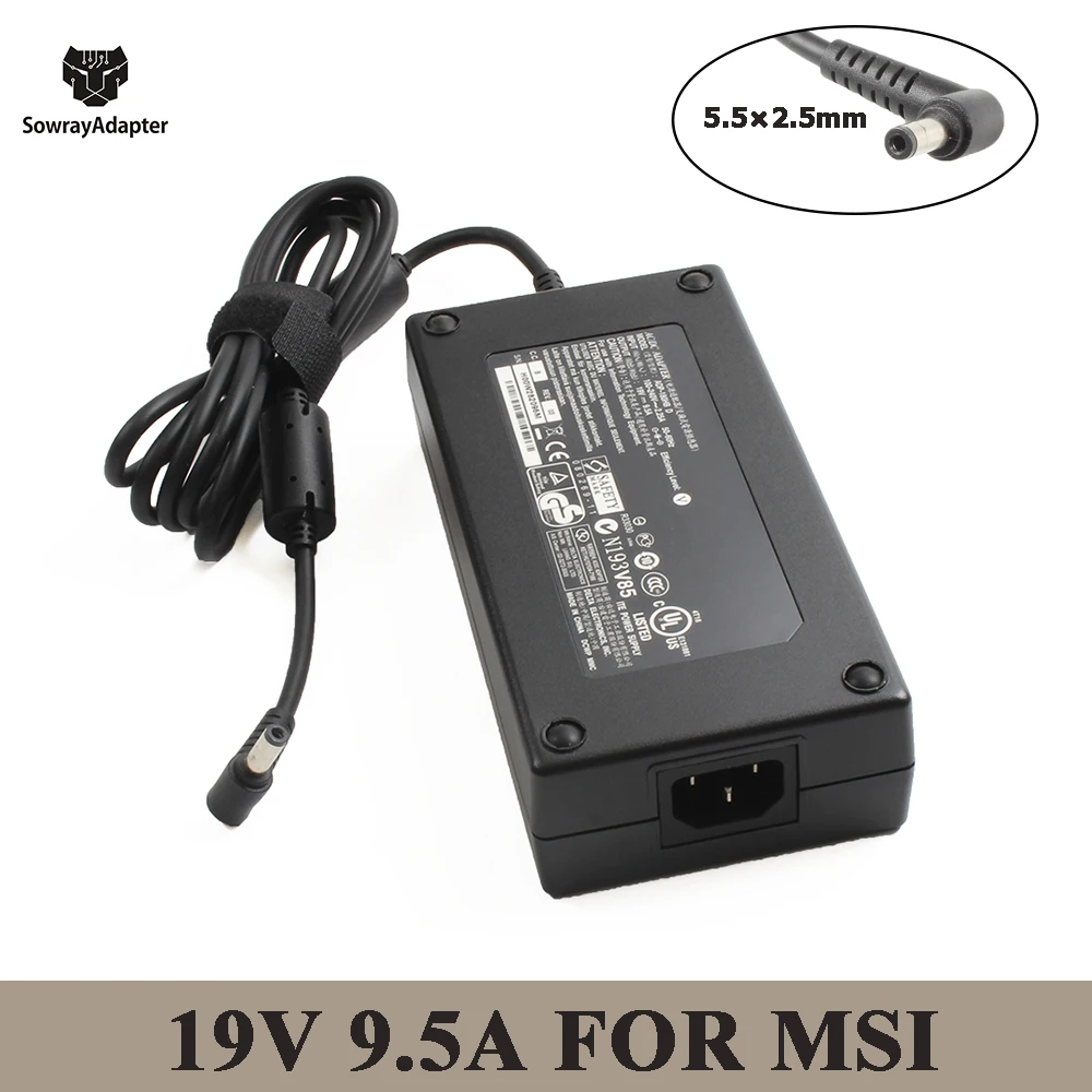 19V 9.5A 180W AC power adapter For MSI GT783S GX60 GX60 MS 16FK GX60S ...