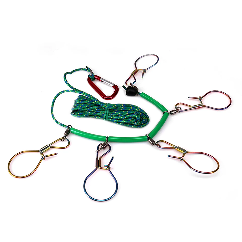 5M-Snaps-Stainless-Steel-Rainbow-Fish-Lock-with-Float-Live-Fish-Clip ...