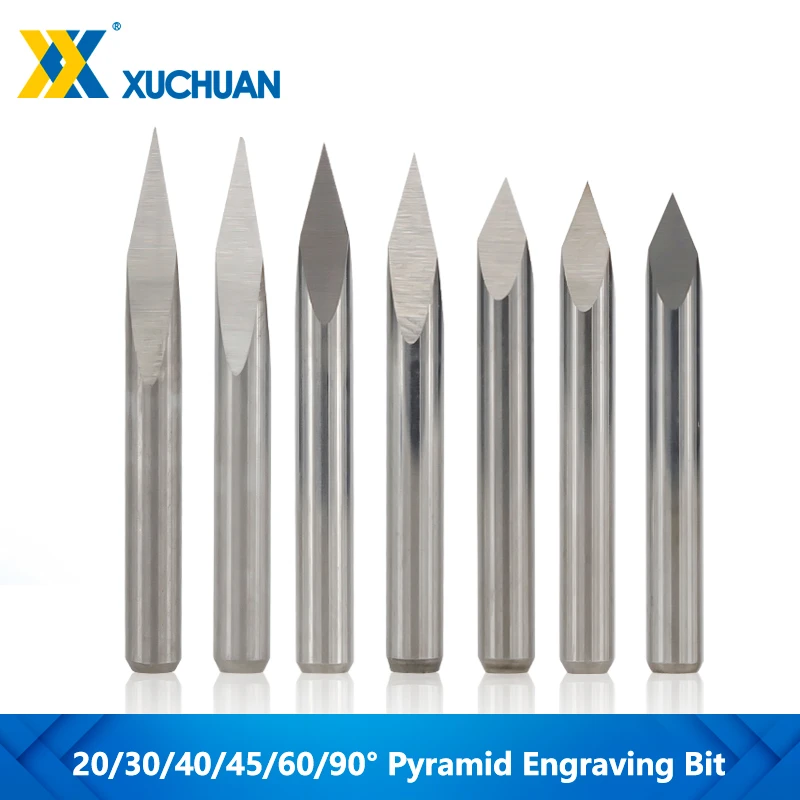 Pyramid Cnc Router Bit | Cnc Pcb Engraving Bit | Pcb Engraving Bit Set ...
