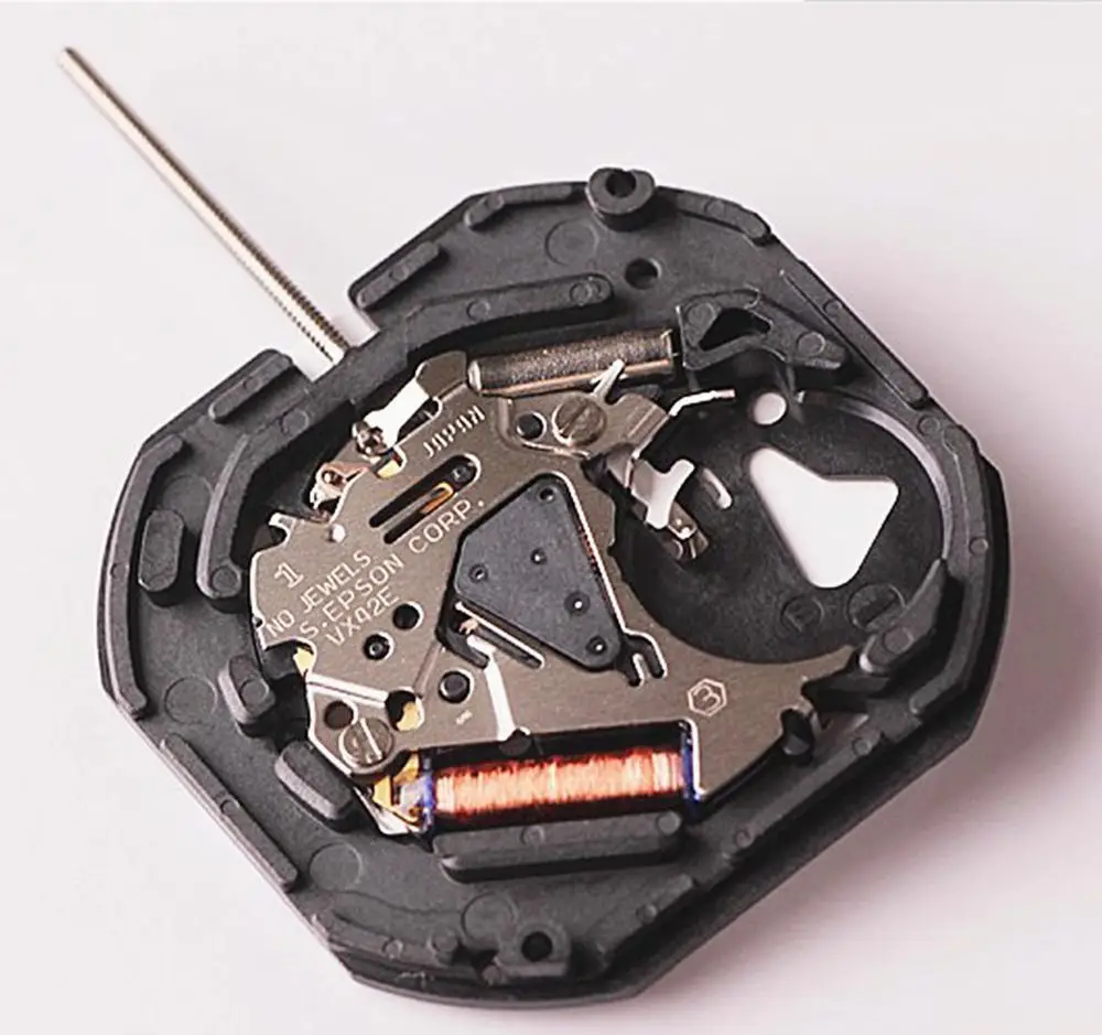 Japan-Quartz-Watch-Movement-VX42-VX42E-Date-at-3-6-With-Adjust-Stem-But ...