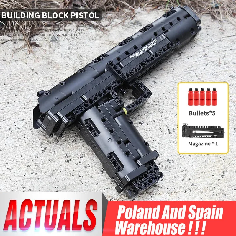 Mould-King-14004-SWAT-Blocks-Gun-Desert-Eagle-Pistol-Weapon-Model ...