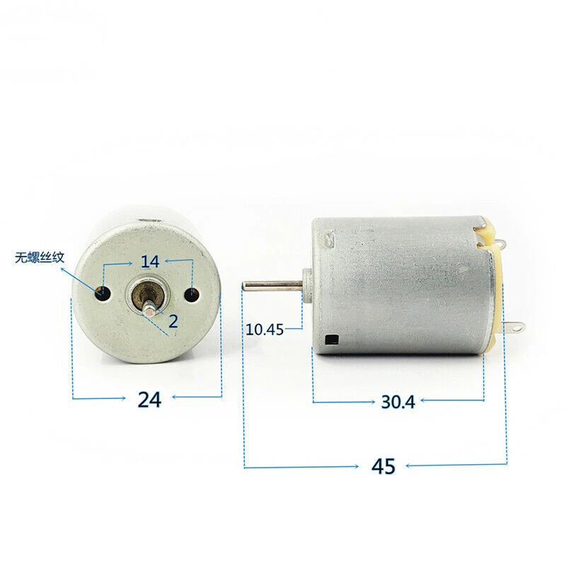 Japan Mabuchi Re-280ra-2865 Motor Dc 1.5v-3v 9200rpm Mini 24mm Round ...